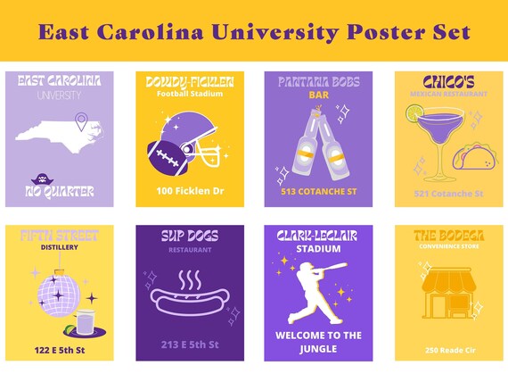 DIGITAL DOWNLOAD ECU Poster Set - Etsy
