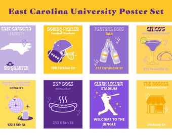 ECU Dowdy-ficklen Stadium Watercolor Print East Carolina University ...
