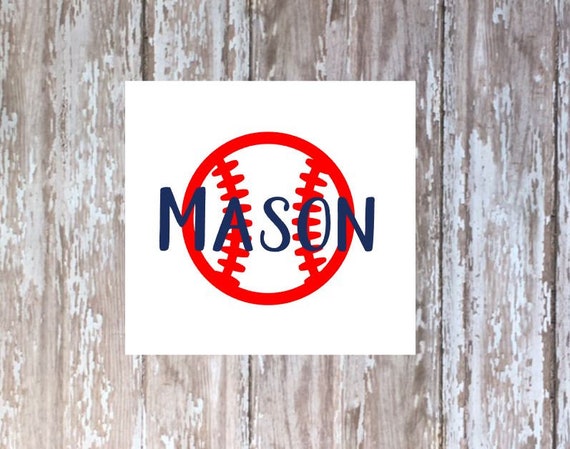 Baseball Decal Baseball Sticker Personalized Baseball Decal - Etsy