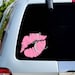 Lips Car Decal, Car Decals for Women, Monogram Car Decal, Car ...