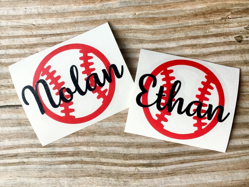 Baseball Decal Baseball Sticker Personalized Baseball Decal - Etsy