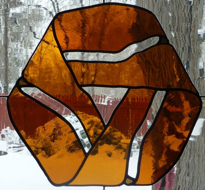 Stained Glass M. C. Escher Moebius Strip Panel 20 X - Etsy