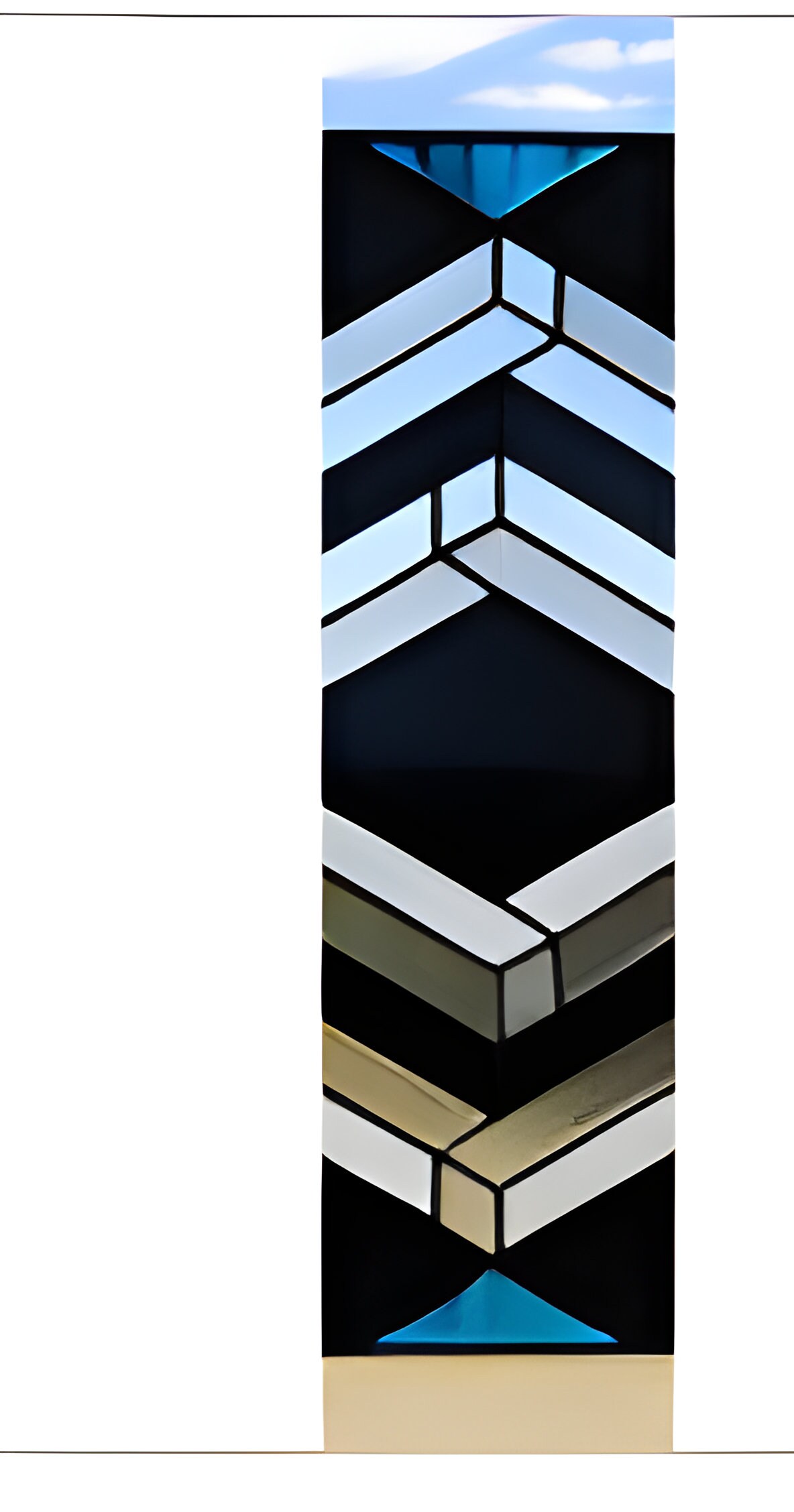 Stained Glass Optical Illusion. Window Panel. 18.5" X 19.5" - Etsy