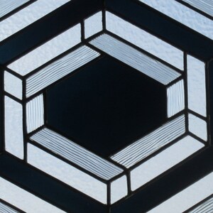 Stained Glass Optical Illusion. Window Panel. 18.5 X | Etsy