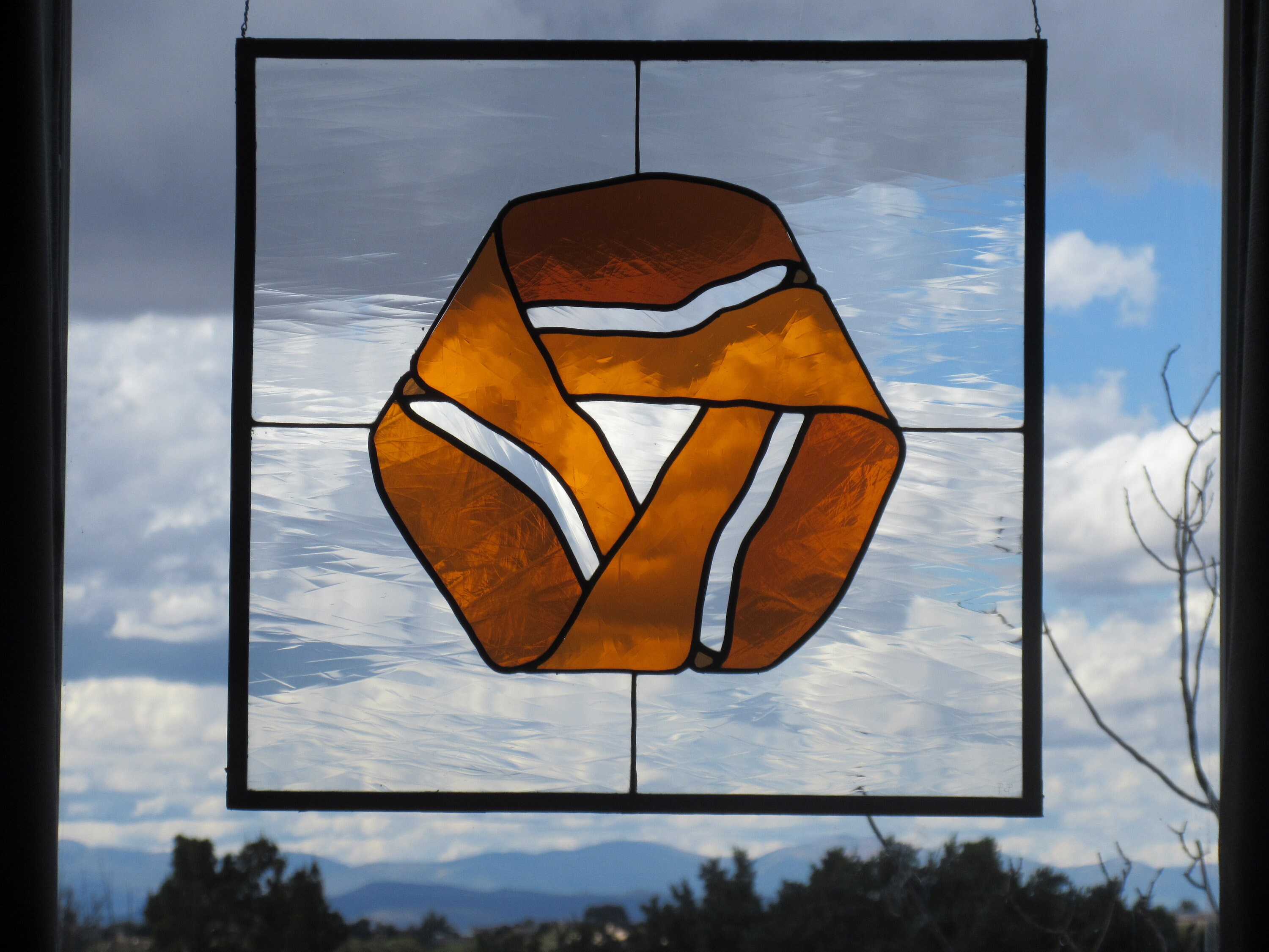 Stained Glass M. C. Escher Moebius Strip Panel 20" X 20" - Etsy