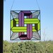 Stained Glasss Optical Illusion. Linked Impossible Boxes - Etsy