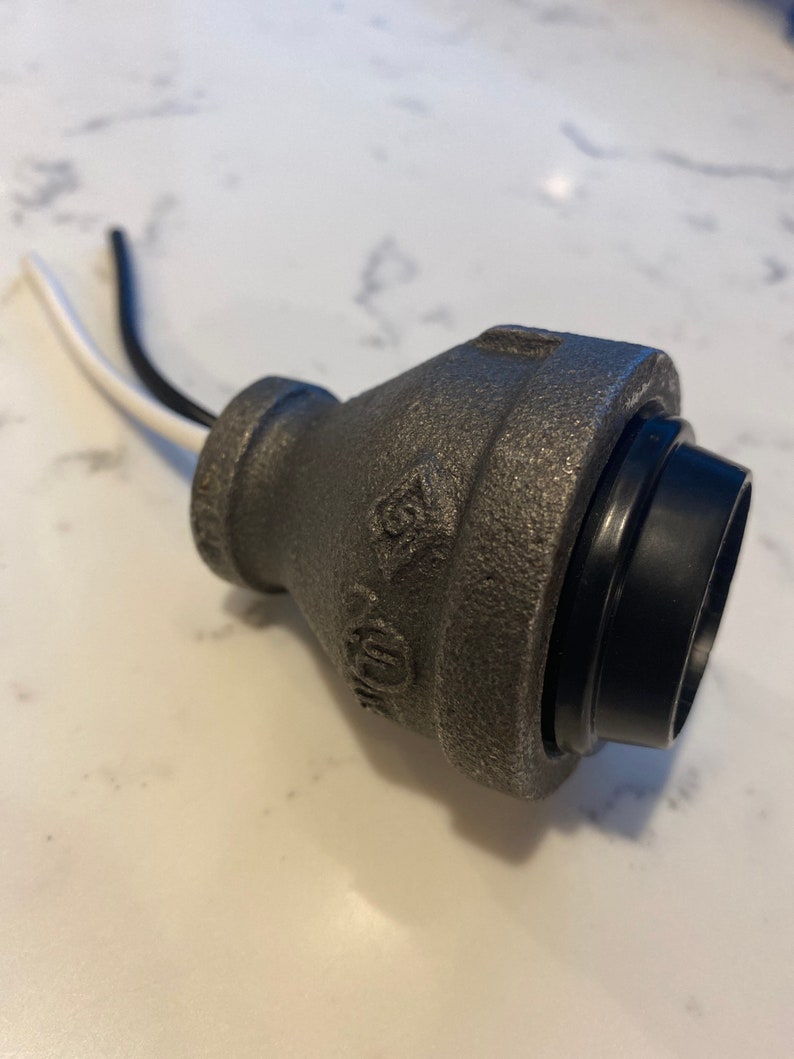 Industrial Iron Pipe Steampunk Lamp Socket - Fits 1/2”, 3/4”, and 1 ...