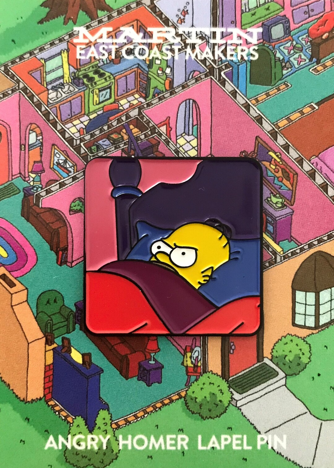 Angry Homer Lapel Pin - Etsy