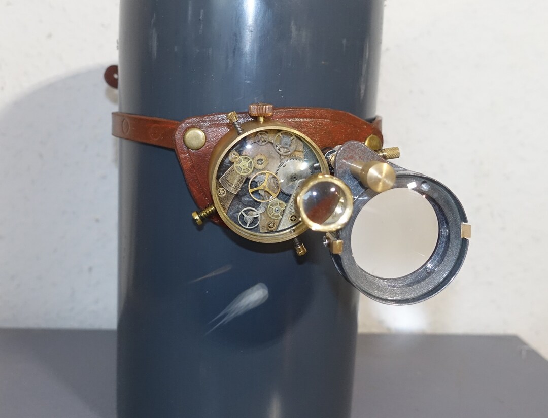 Custom Handmade Metal and Leather Steampunk Eye Patch / Eye Piece - Etsy