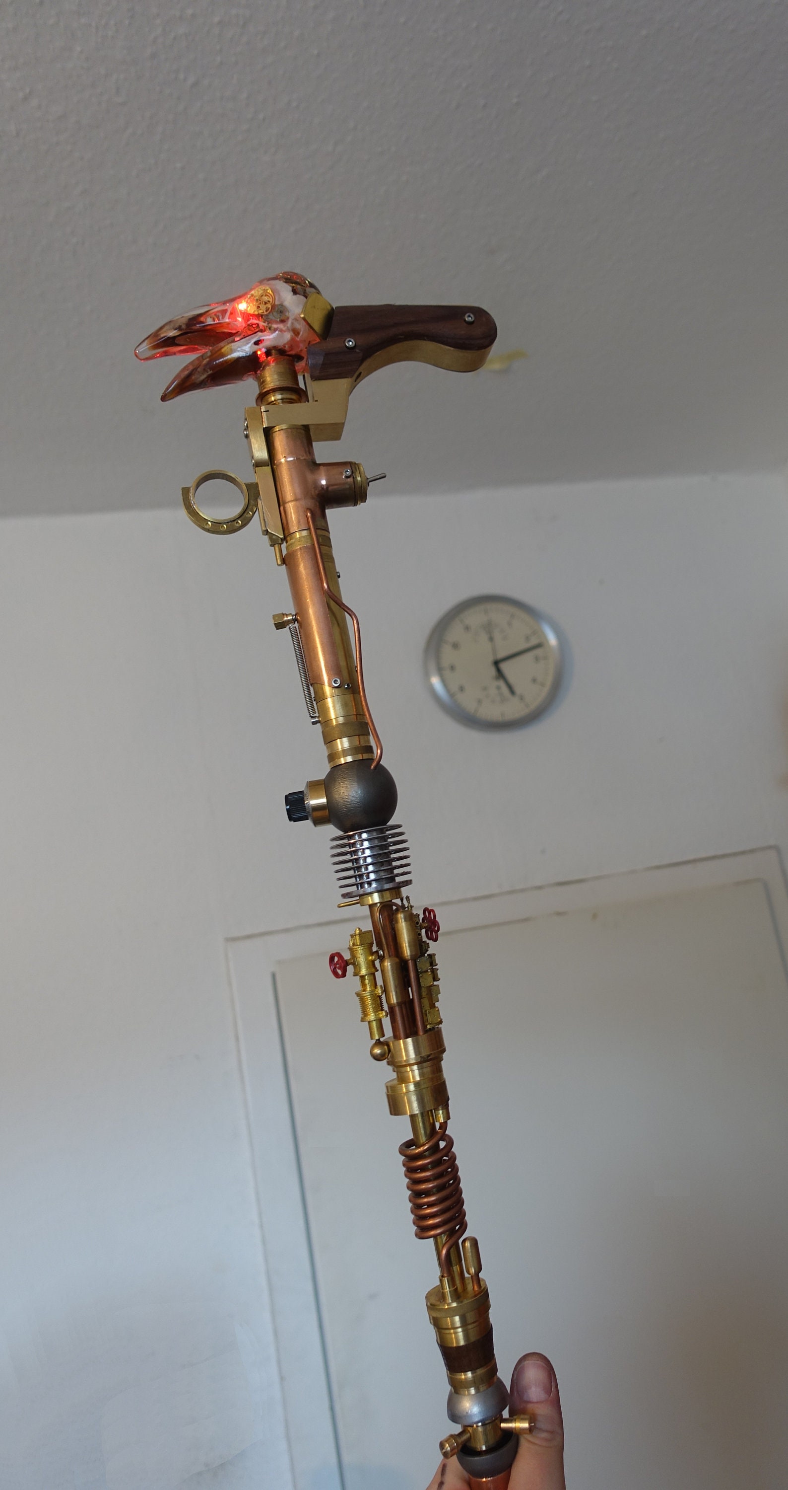 Steampunk Raven Skull Cane With Leds - Etsy