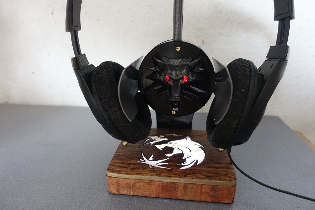 Custom Handmade THE WITCHER Themed Headphone / Headset Holder / Stand ...