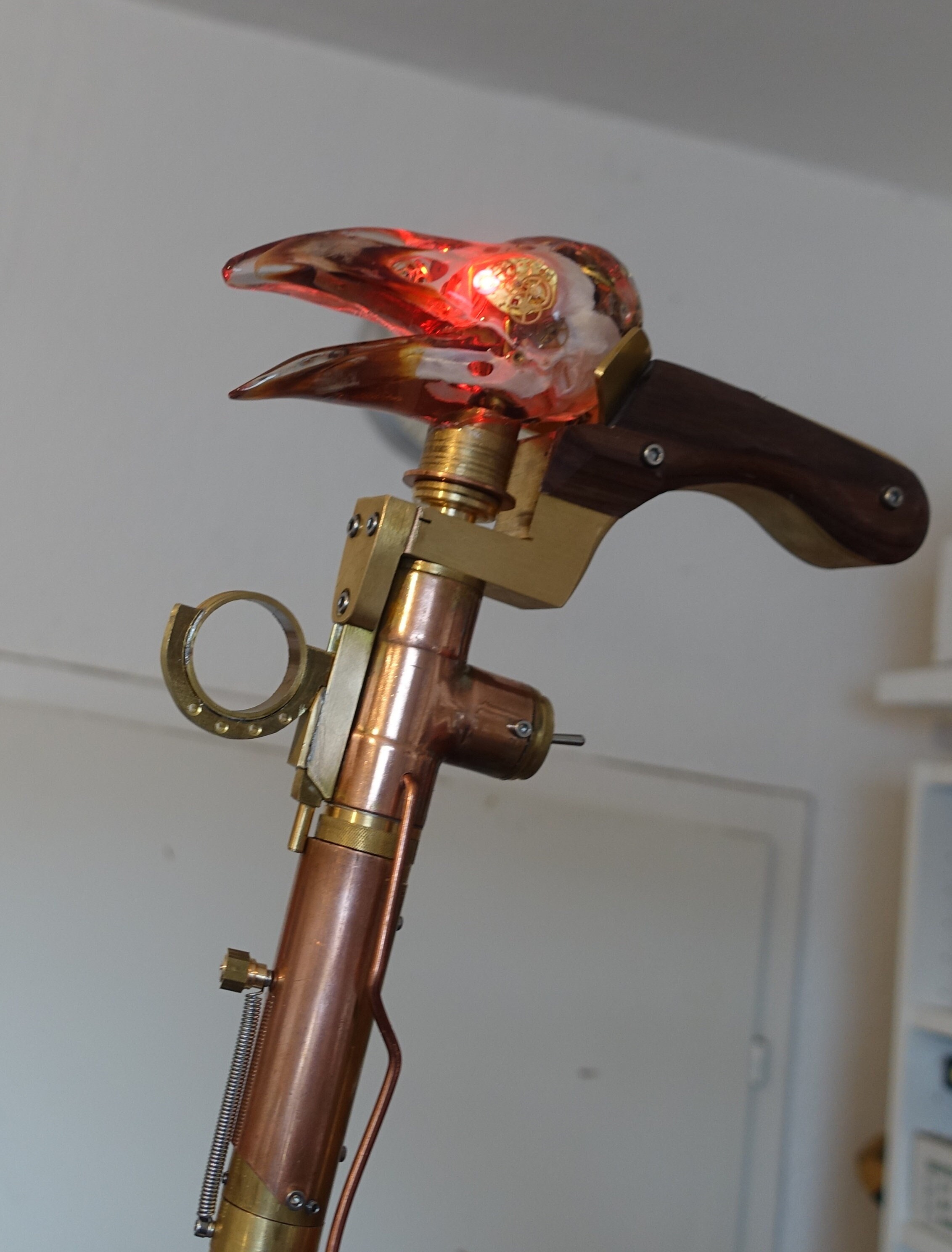 Steampunk Raven Skull Cane With Leds - Etsy