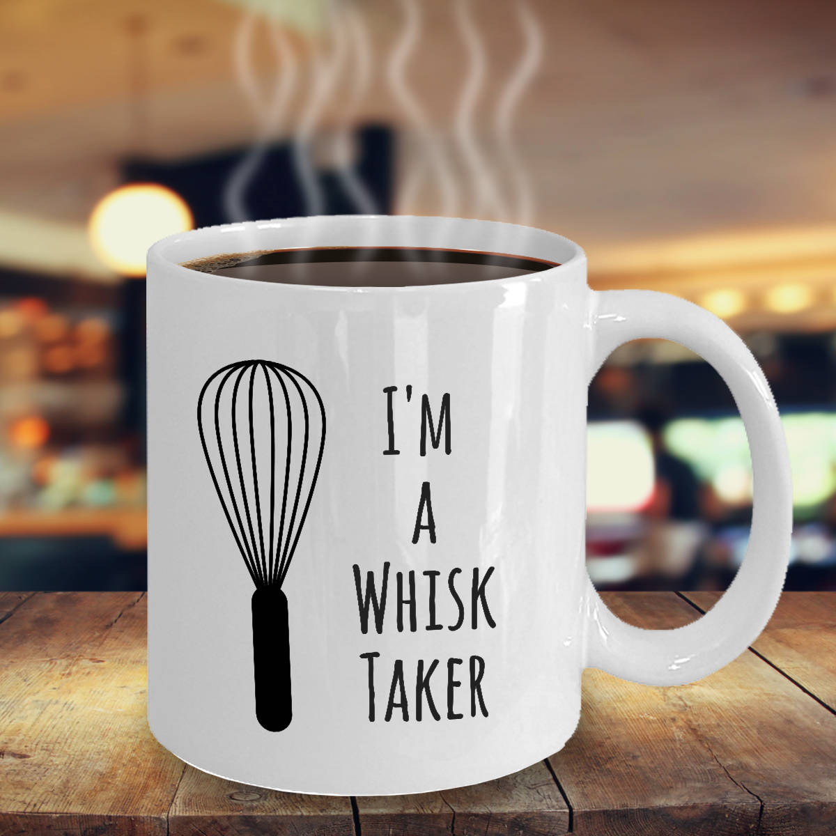Funny Pun Coffee Mug Gift I'm a Whisk Taker Novelty Cooking and Baking ...