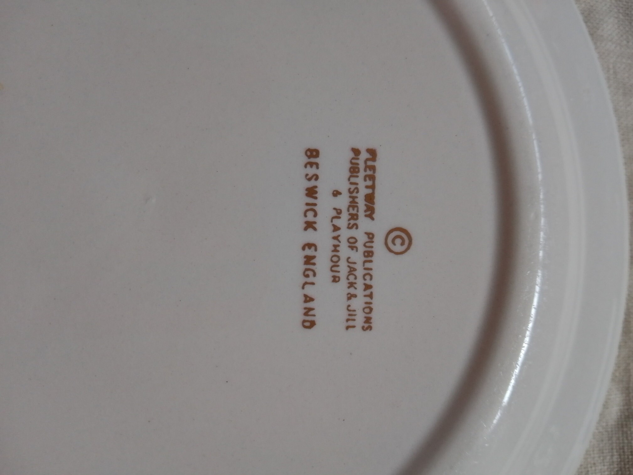 Vintage Jack and Jill and Patch Plate Made by Beswick - Etsy