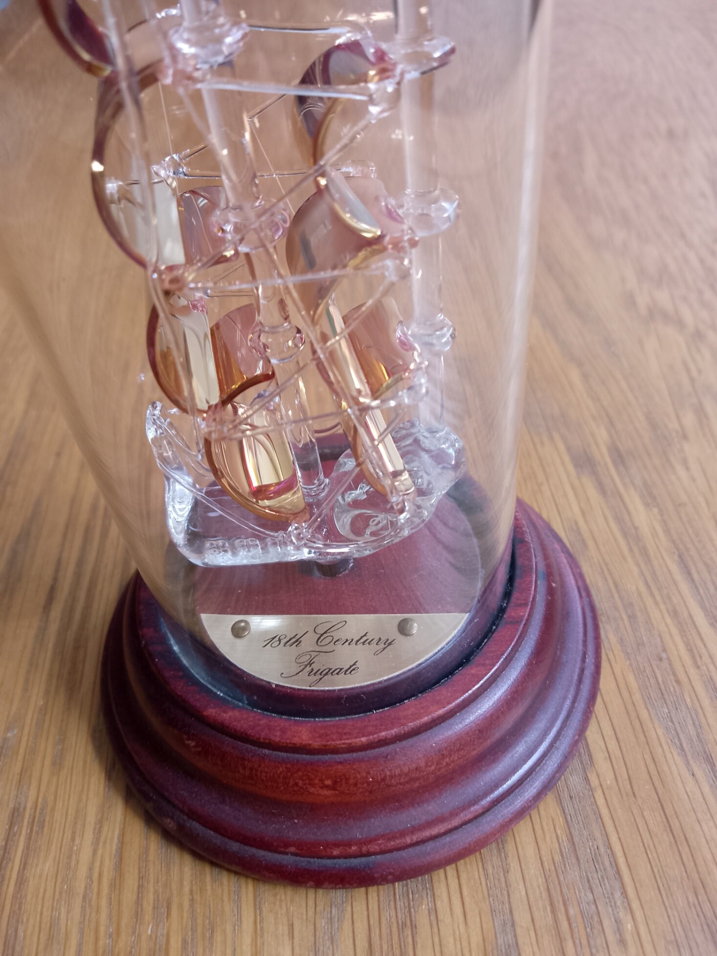 Mayflower Glass Model of a 18th Century Frigate Ship in Dome - Etsy