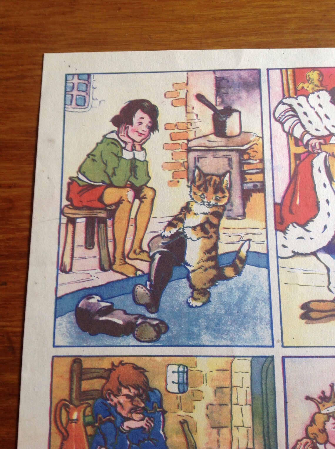 Vintage "puss in Boots" Illustration From 1940's Fairy Tale Book - Etsy