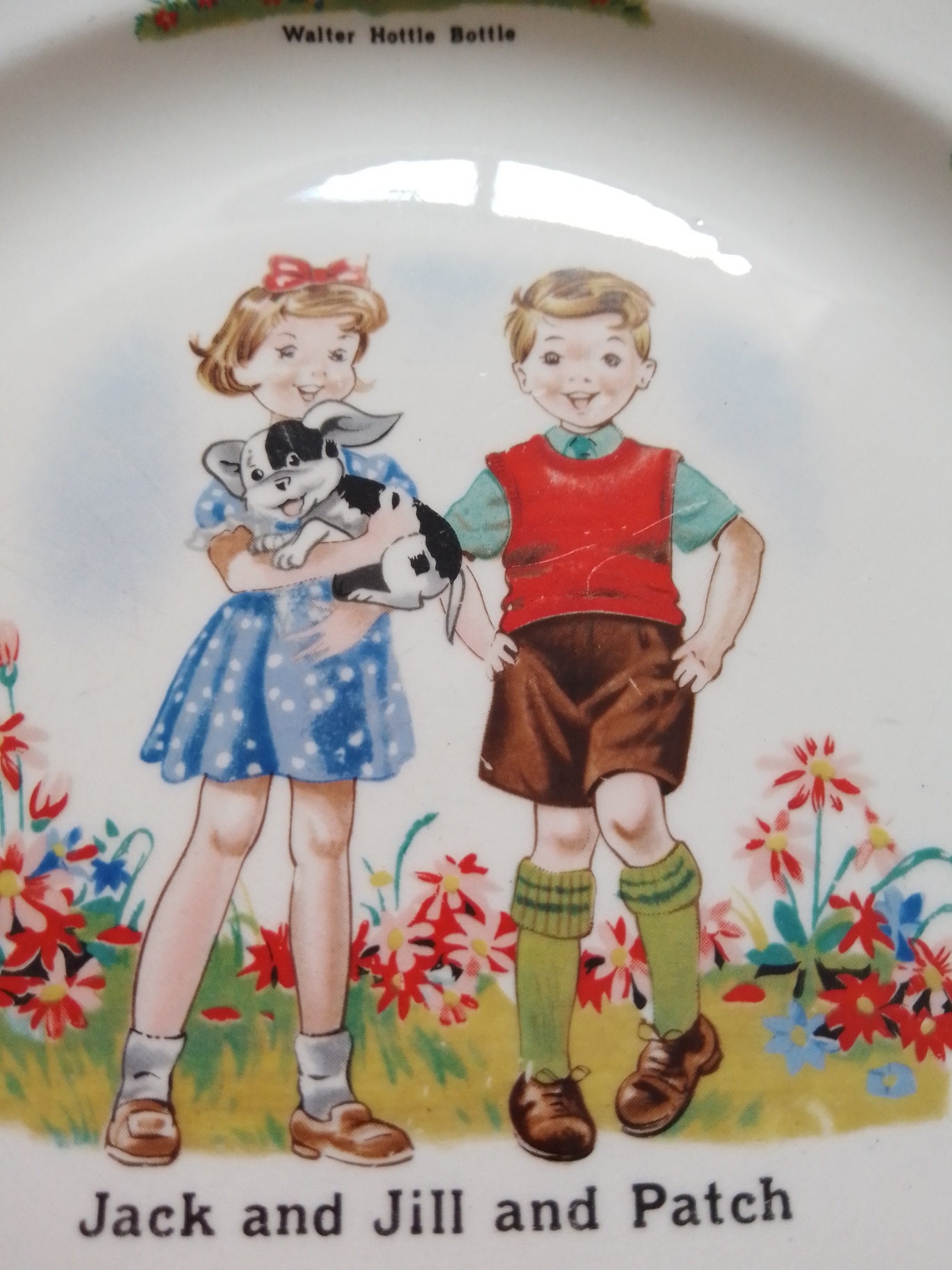 Vintage Jack and Jill and Patch Plate Made by Beswick - Etsy