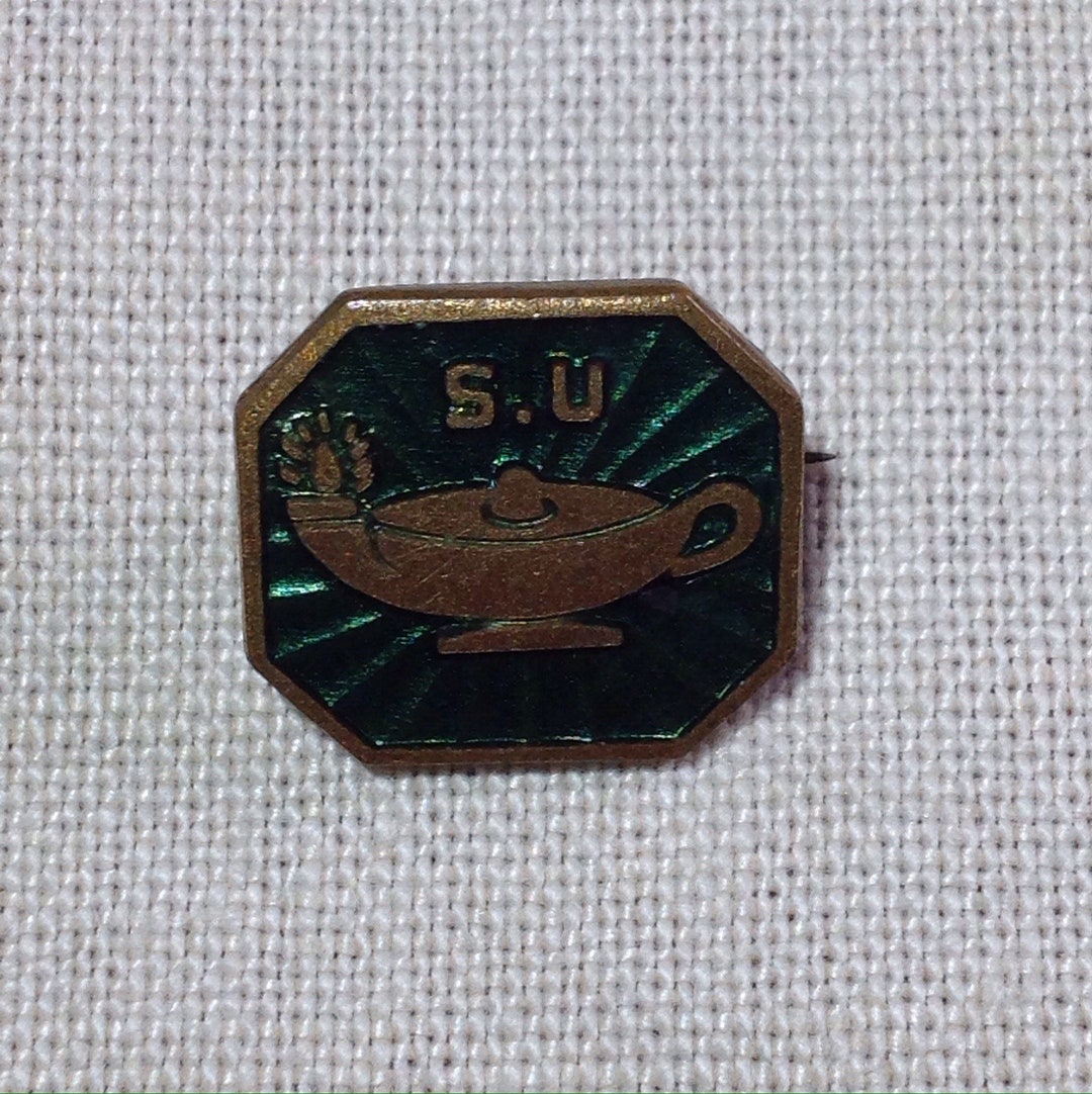 Vintage Scripture Union Badge With Oil Lamp Logo on Green Enamel - Etsy ...