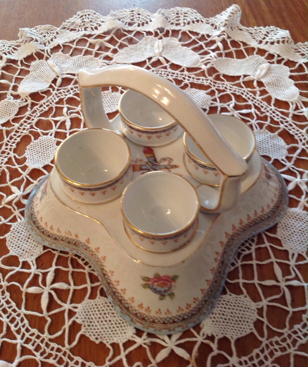 Devon Ware Fielding's salon 4 Egg Cups in a - Etsy