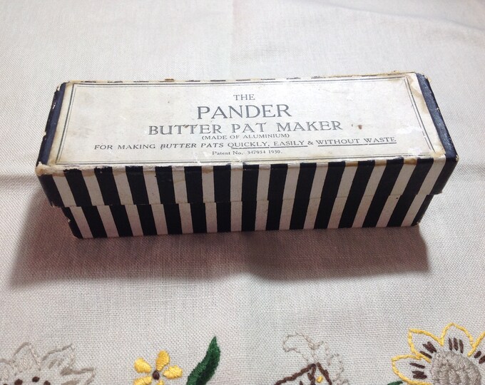 Vintage 1930's Butter Pat Maker Made by pander in Original Cardboard ...