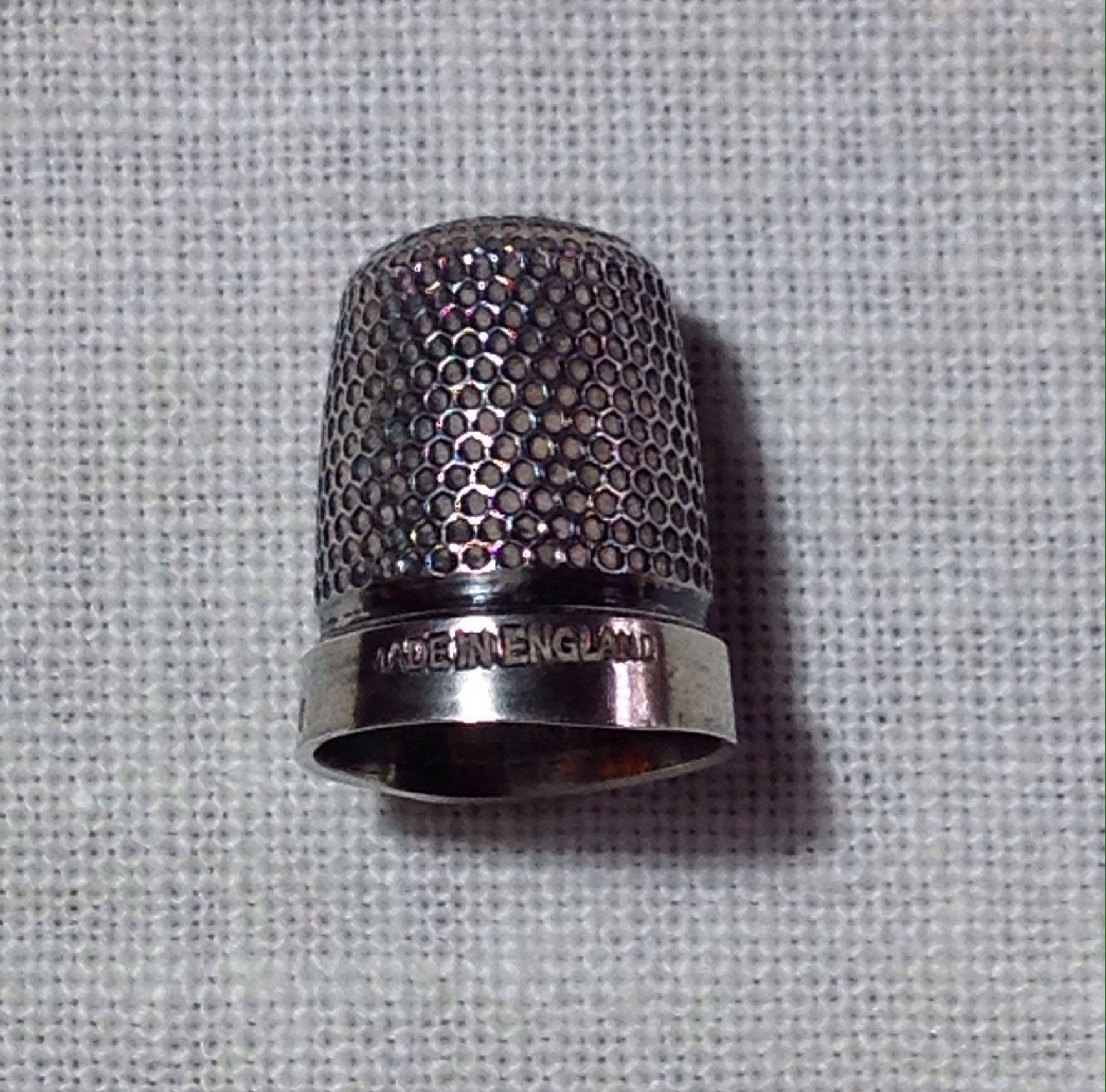 Vintage Sterling Silver Thimble British Size 9 - Etsy