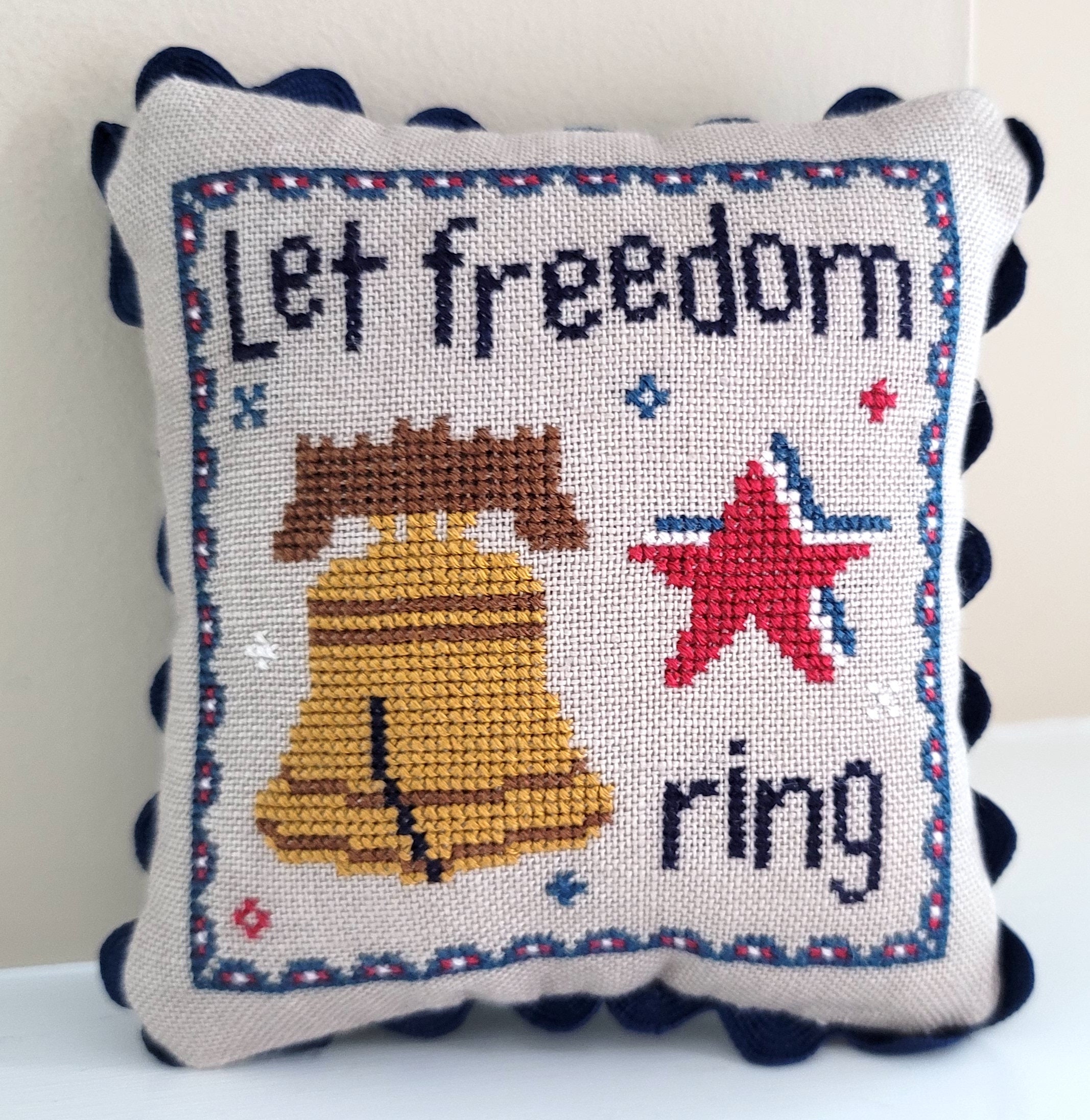 Let Freedom Ring - Patriotic Triplet - Downloadable PDF Cross-stitch ...