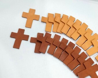 Leather Die Cut Cross for Saddle Charms Crafts Etc. - Etsy