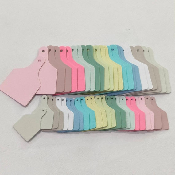 Ear Tag Shape 2 Sizes 12 Pairs Leather Ear Tag Die Cut | Etsy