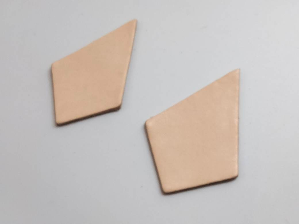 Diamond Shape, Blank Leather Diamond, 2 Sizes, Vegetable Tanned Leather ...