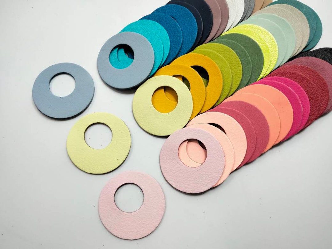Circle Cut Outs Shape, 1 9/16 40mm., Blank Leather Circle Cut Outs ...