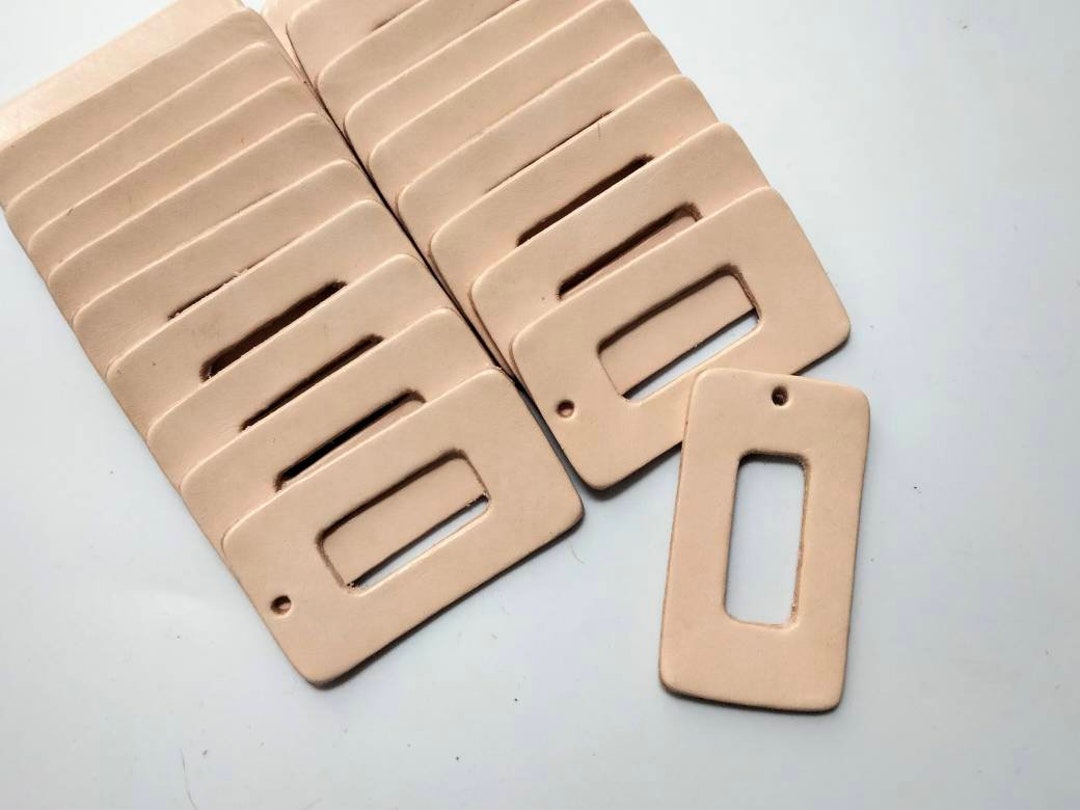 Rectangle Shape Blank Leather Rectangle Cut Outs Vegetable - Etsy