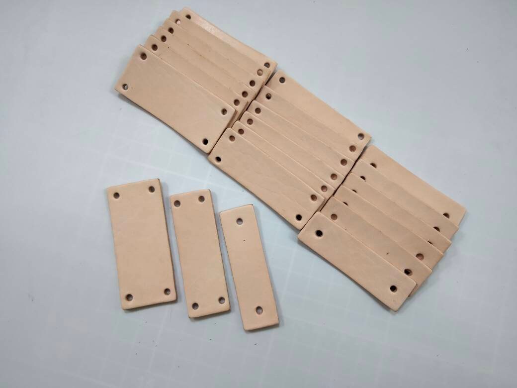 Leather Tags Rectangle Shape Leather Rectangle With Holes 3 - Etsy