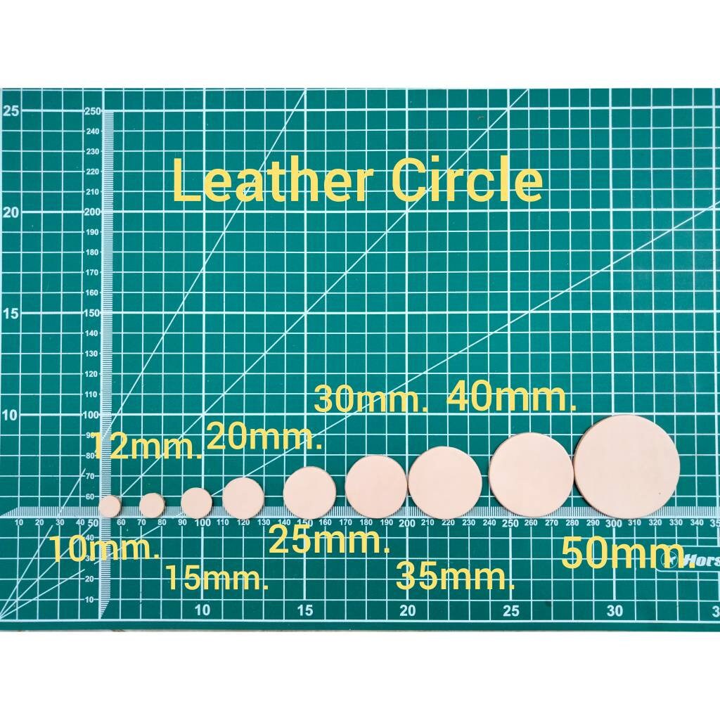 Leather Circles, Blank Leather Circle, 15 Sizes, Mixed Colors, Leather ...