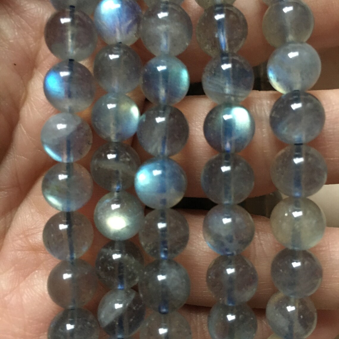 8mm Natural Blue Labradorite Gemstoneblue Labradorite - Etsy