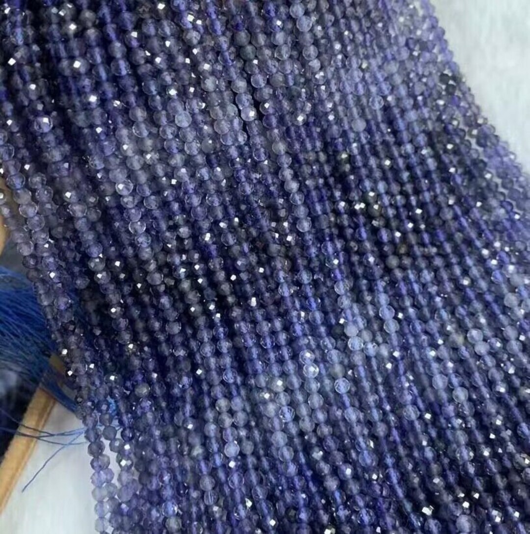 4mm Natural Party-mixed Blue Iolite,transparent Cordierite Stone,15 ...