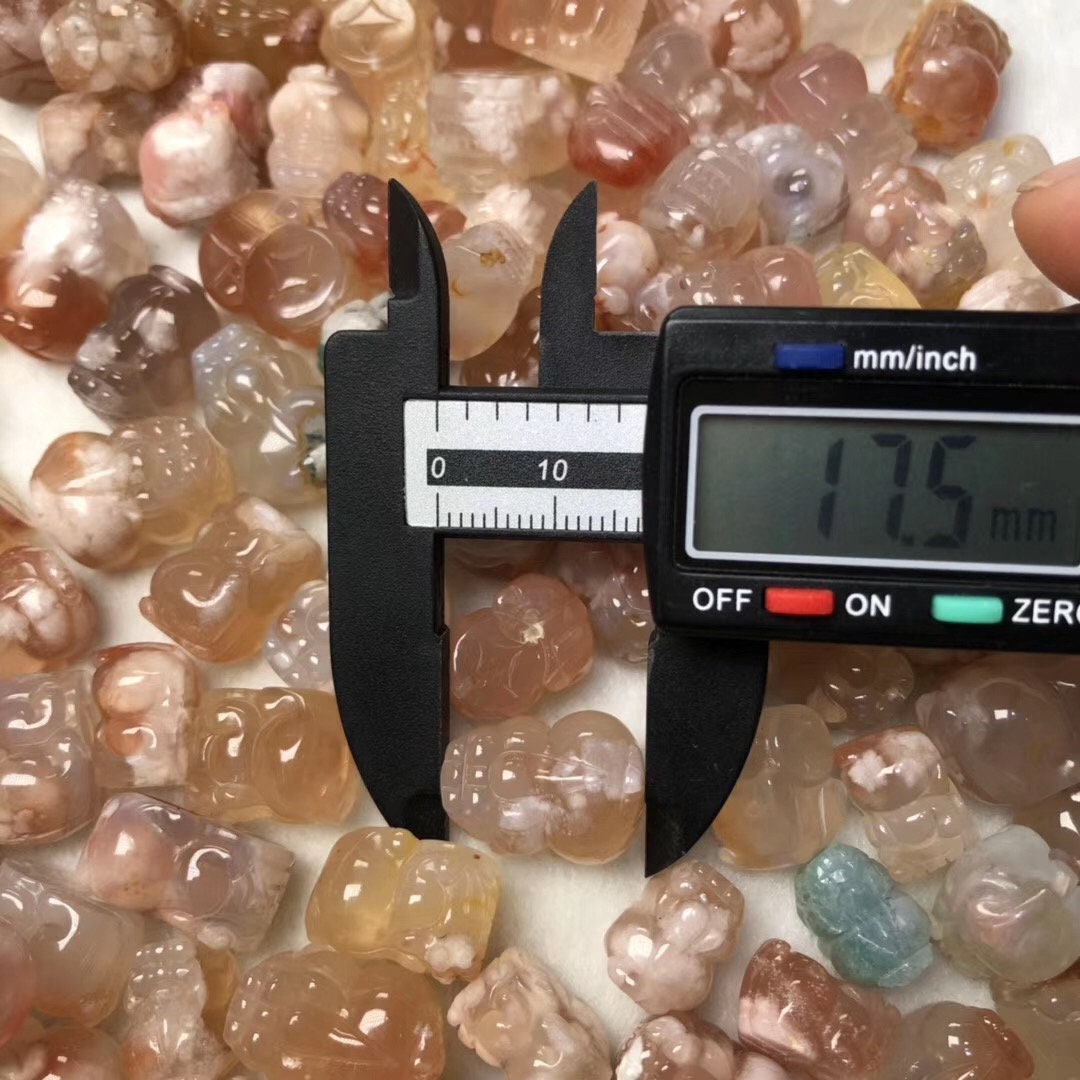 2pc Natural Untreated Sakuru Agate Pixiu Charms,pixiu Pedants,bracelet ...