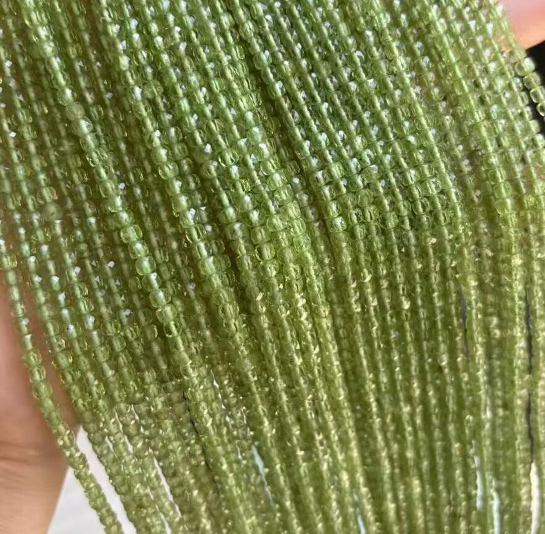 4mm Natural Untreated Green Peridot Gemstone Beads,peridot Cube Bead,15 ...