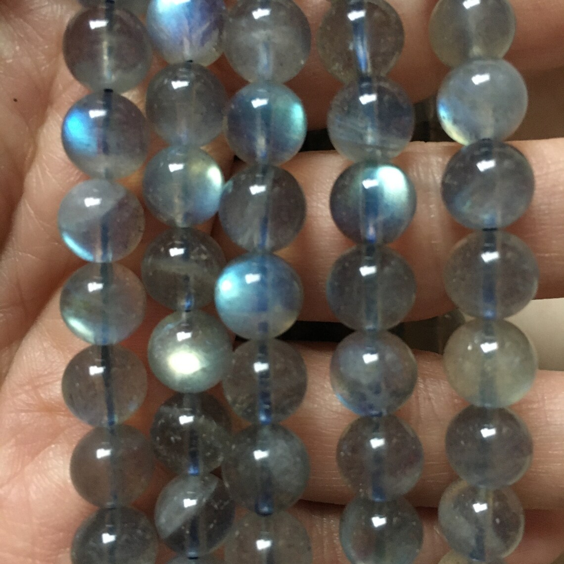 8mm Natural Blue Labradorite Gemstoneblue Labradorite - Etsy