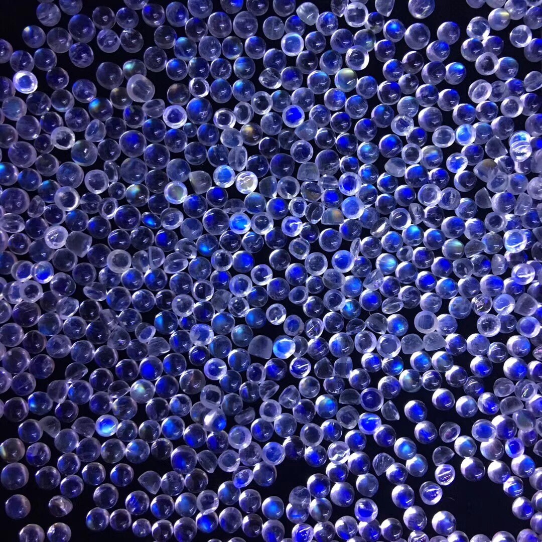 3mm Natural Blue Moonstone Cabochons,blue Moonstone Cabs,round ...
