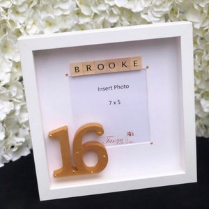 Personalised 16th Birthday Frame, 16th, Birthday Frame, Birthday Gift ...