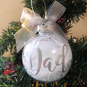 In Memory of Bauble, in Loving Memory Bauble, Remembrance Bauble ...