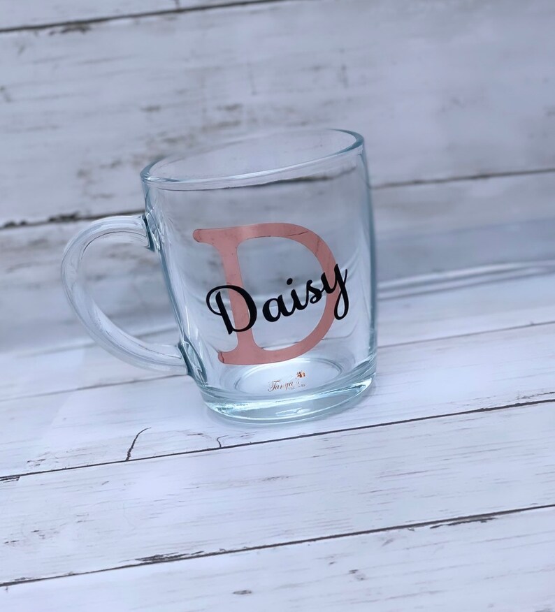 Personalised Glass Mug Personalised Mug Mug Gifts - Etsy UK