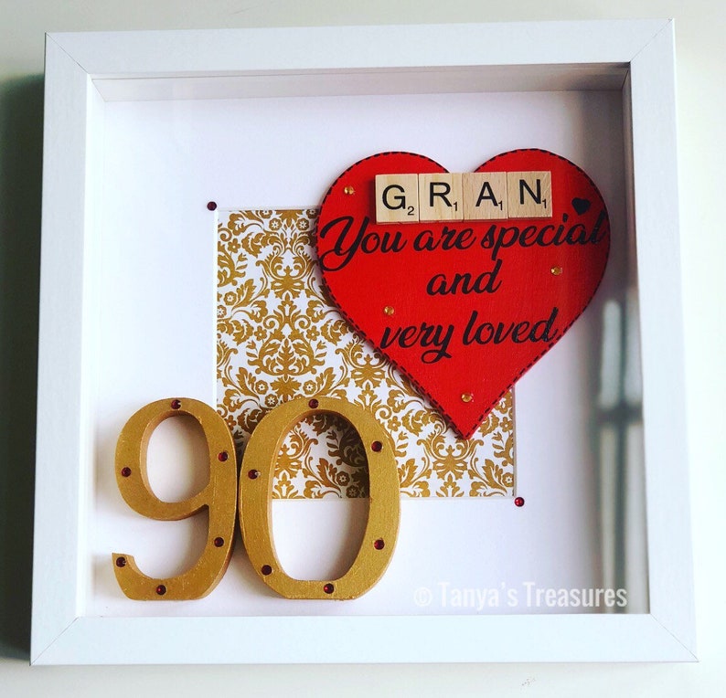 90th Birthday Frame 90th Birthday Frame Birthday Gift | Etsy