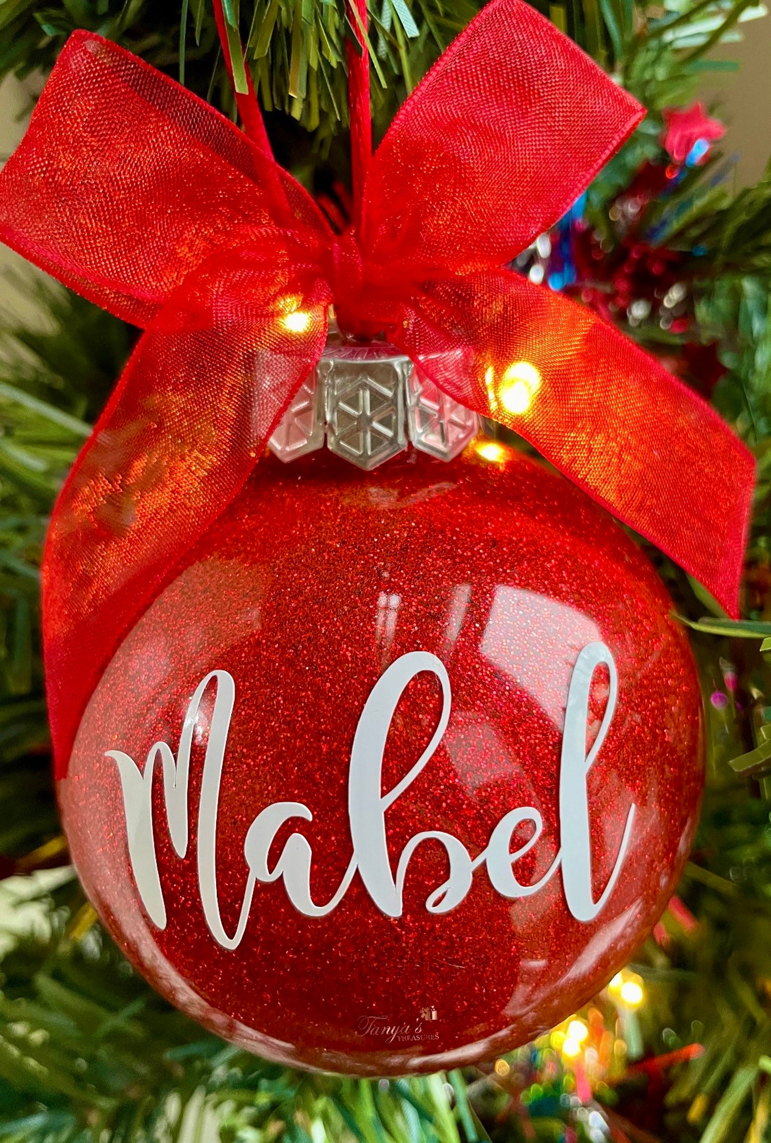 Baubles Baubles Christmas Christmas Ornament Personalised - Etsy UK
