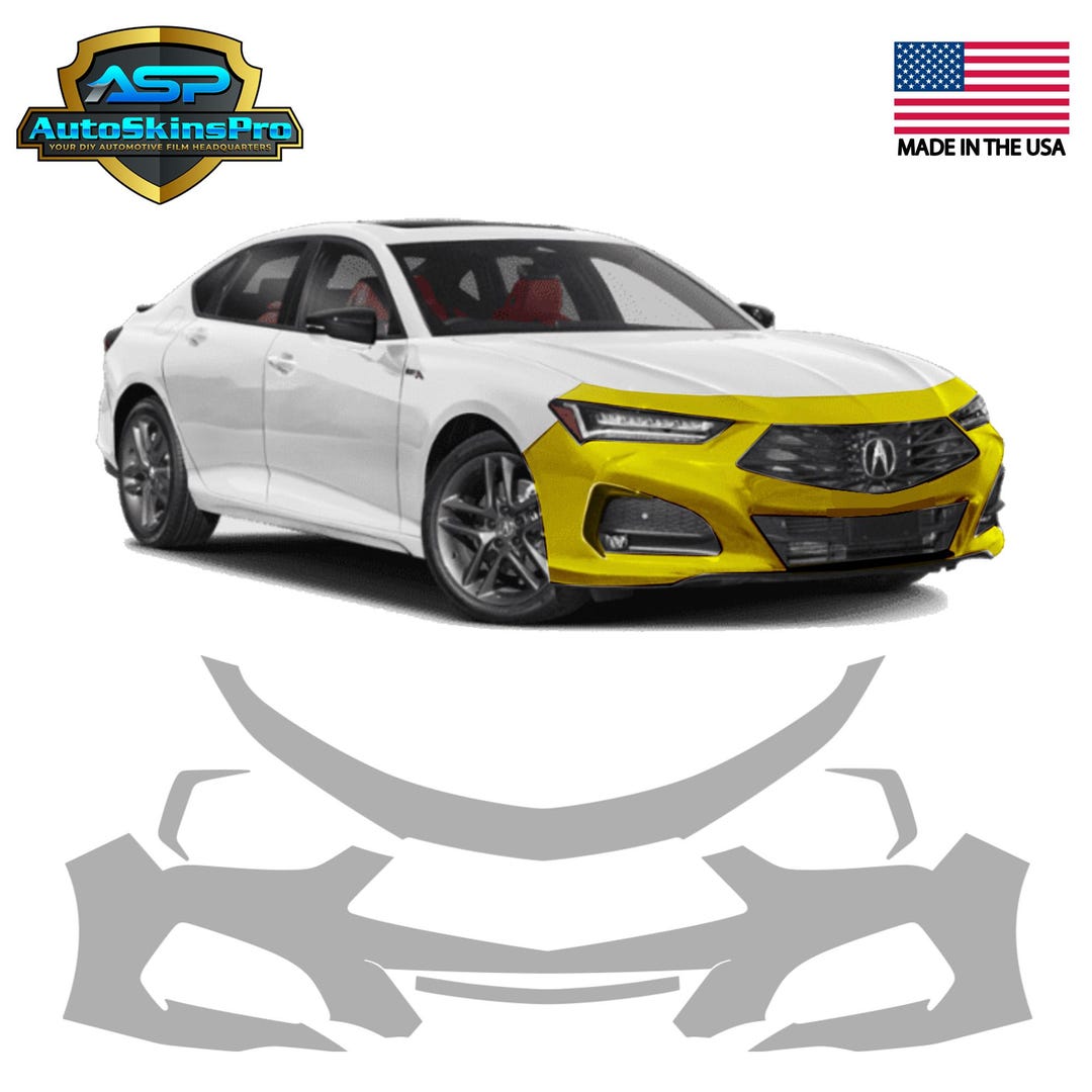 Precut Paint Protection Film for 2021-2025 Acura TLX / A-spec Front ...