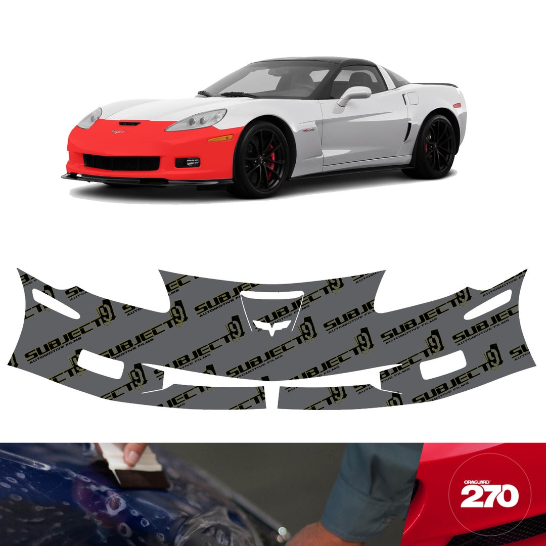 05-13 Corvette Z06, Grand Sport Pre-cut Front Bumper Paint Protection ...