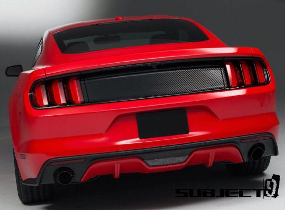 Ford Mustang Decklid Divider Vinyl Decal Carbon Fiber W/gt Emblem (2015 ...