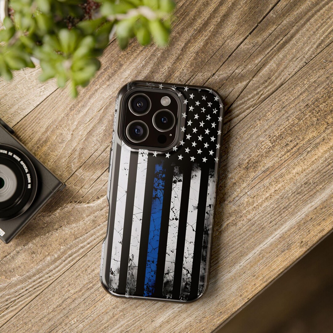 Thin Blue Line Phone Case: Magnetic, Durable, Police/trooper/deputy ...