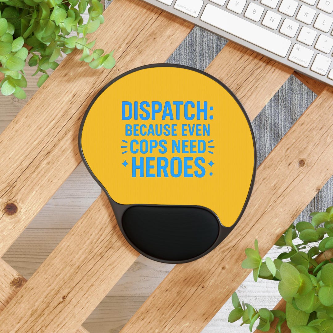 Dispatcher Hero Mouse Pad: Ergonomic Memory Foam Wrist Support - Etsy