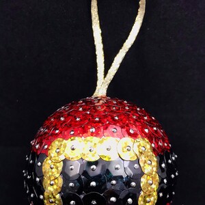 Sequin Santa Belt Christmas Ornament (available in 3") - Etsy
